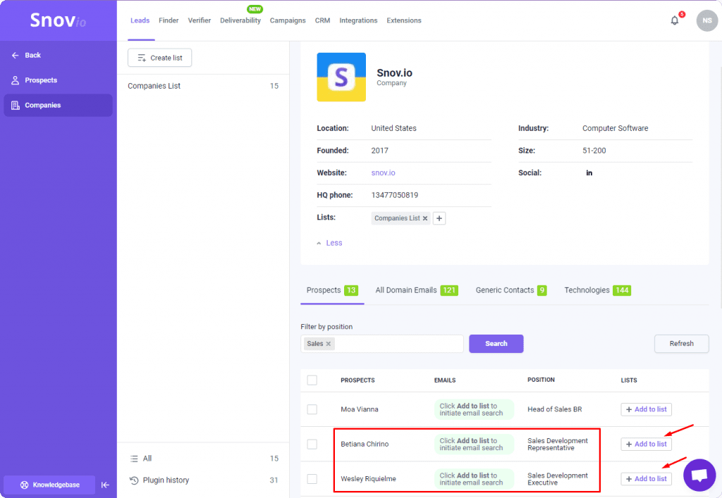 SDR Hiring With Snov.io: A Step-By-Step Guide