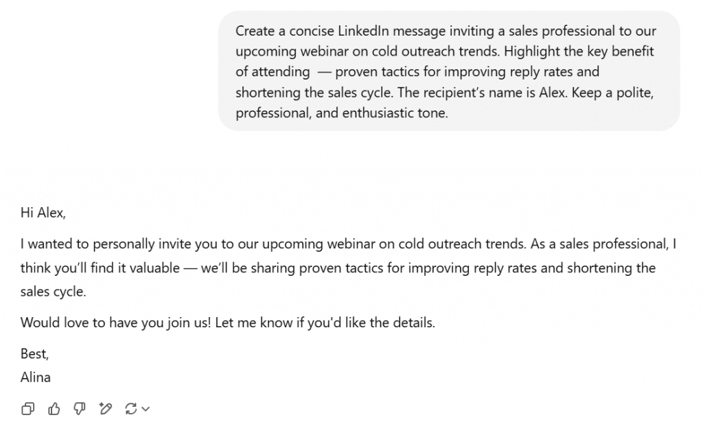 20+ ChatGPT Prompts for Impactful LinkedIn Messages | Snov.io