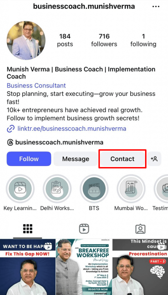 Cómo saber el email de una cuenta de Instagram
