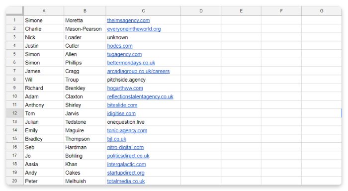 Snov.io - How to get email contacts from a list of names
