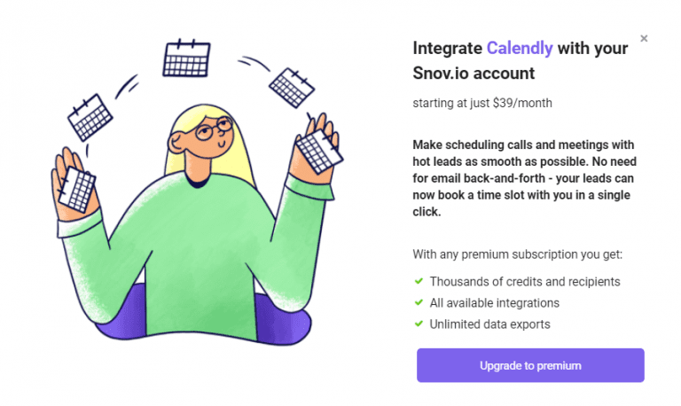 Snov.io - How to set up a Calendly integration