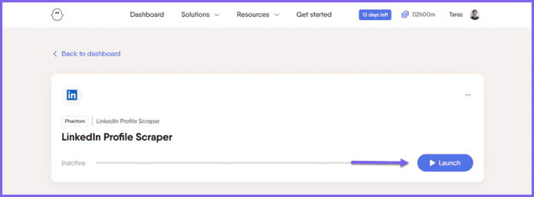 Snov.io - How to set up a Phantombuster integration
