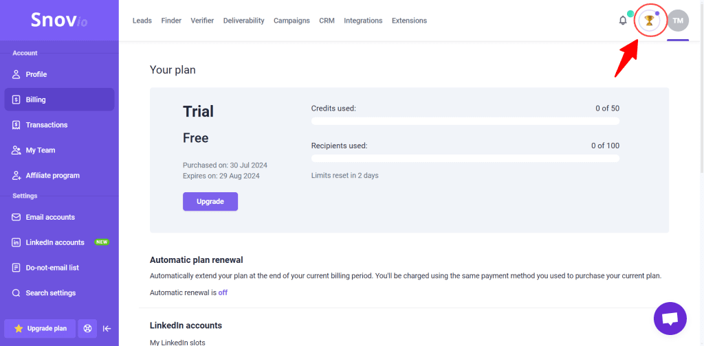 Snov.io - How to get a $50 bonus