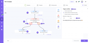 Snov.io - How triggers work in drip campaigns