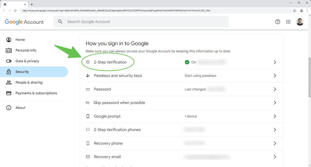 Snov.io - How to create app passwords in Google account