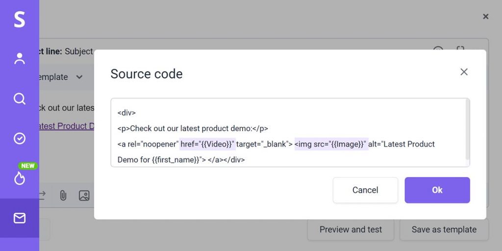 Snov.io - How to send personalized images and videos using variables
