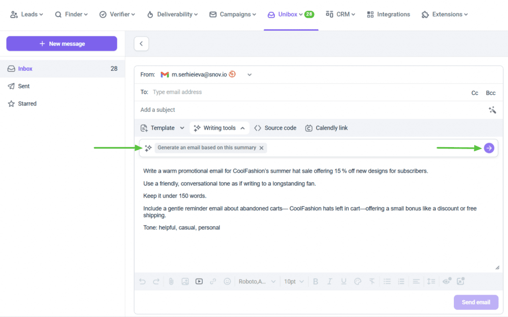 Snov.io - How to improve your emails with AI Writing tools