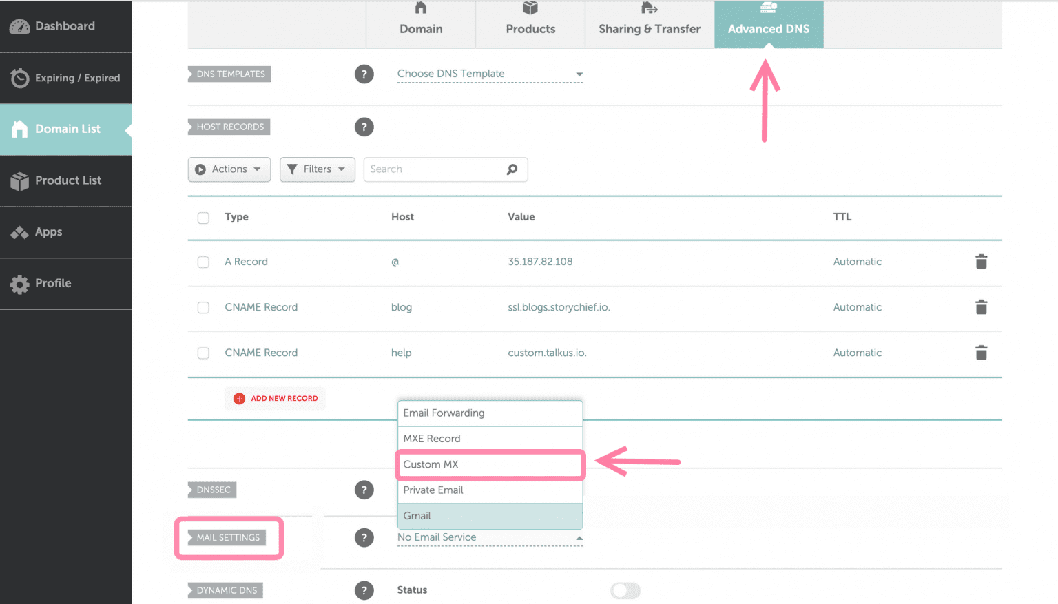Snov.io - How to set up MX records