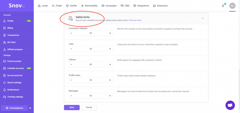 Snov.io - How to connect your LinkedIn account to Snov.io