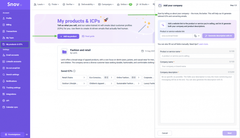 Snov.io - How to define ICP for your company and product